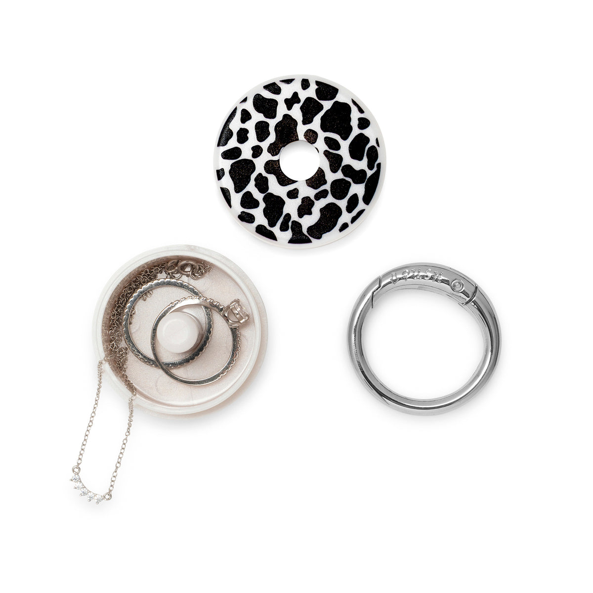 Cowprint Travel Jewelry Holder – Lion Latch