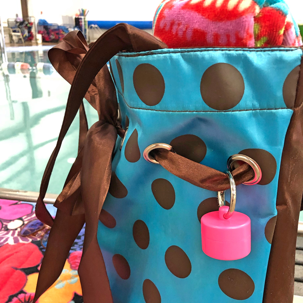 Pink Lion Latch Jewelry Tote